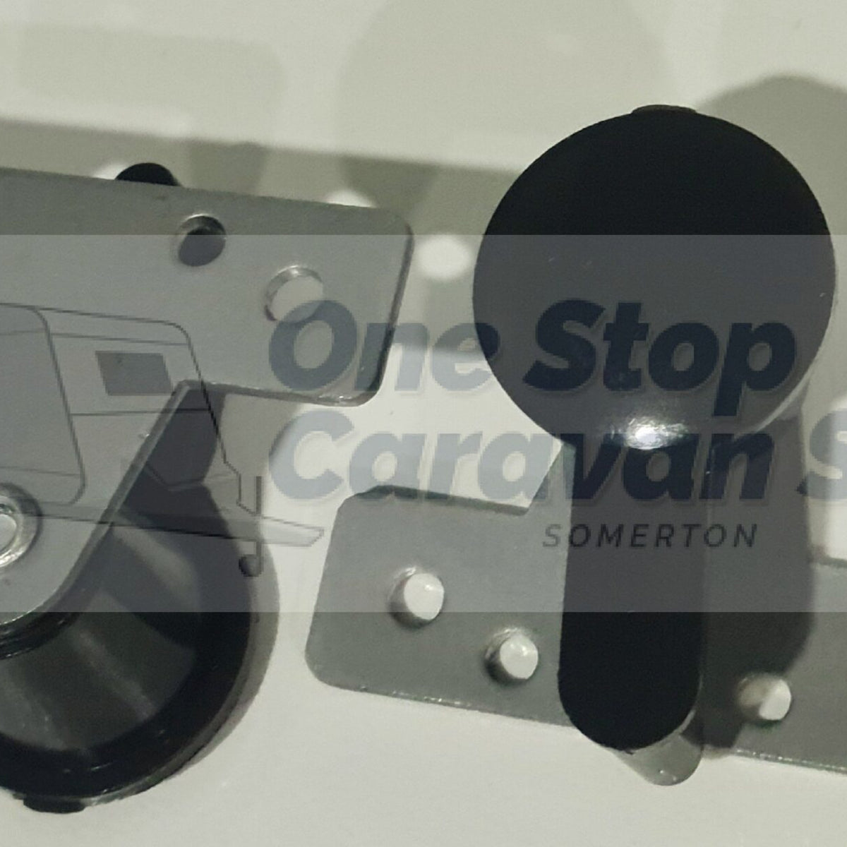 Millard POW Plastic/Metal Lock Black – One Stop Caravan Shop