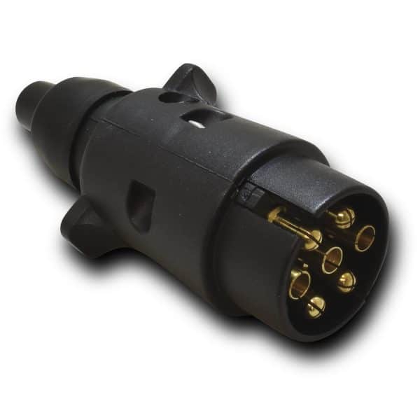 APMax 7 Pin Large Round Plug Plastic Blister – One Stop Caravan Shop