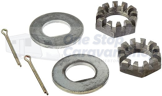 Dexter Spindle Nut/Washer/Cotter Key Kit-K71-321-00 – One Stop Caravan Shop