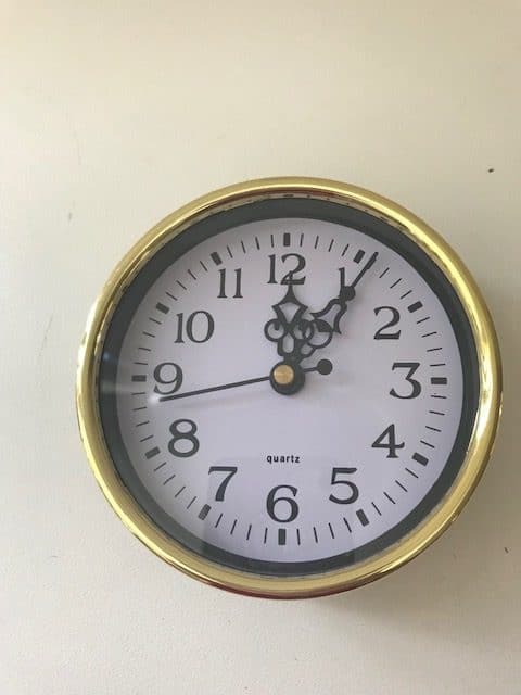 Large clock 100mm gold – One Stop Caravan Shop